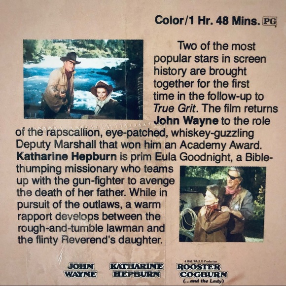 Media | Unopened Rooster Cogburn The Lady Vhs John Wayne Katharine ...